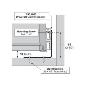 Blum Universal Mounting Bracket | The Cabinet Door Store