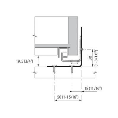 Blum Universal Mounting Bracket | The Cabinet Door Store